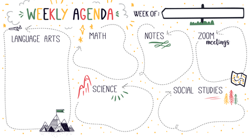 Weekly Agenda Powerpoint / Google Slides - Nature/Adventure/Travel ...