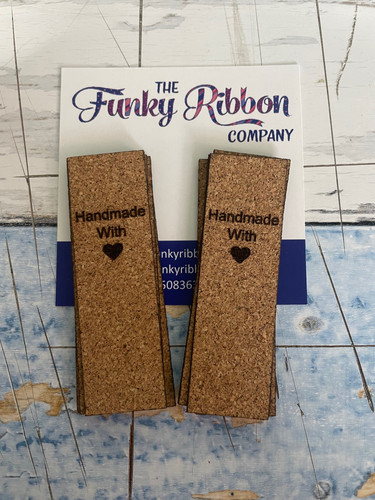 Cork Handmade labels | funkyribbon