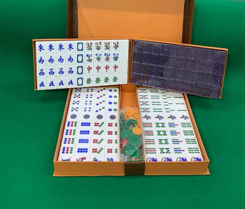 37mm A1 Size Superior Quality Purple Colour Crystal Mahjong Set | Swee ...