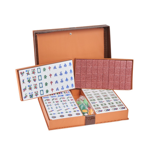 37mm A1 Size High Quality Peach Colour Crystal Mahjong Set | Swee Huat ...