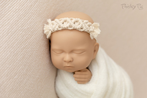 Natural Macrame Headband | Paisley Pig