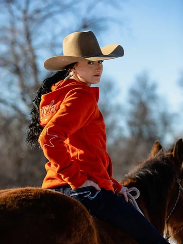 Ranch Girls Polar Fleece Jacket ´ABBY´rust orange