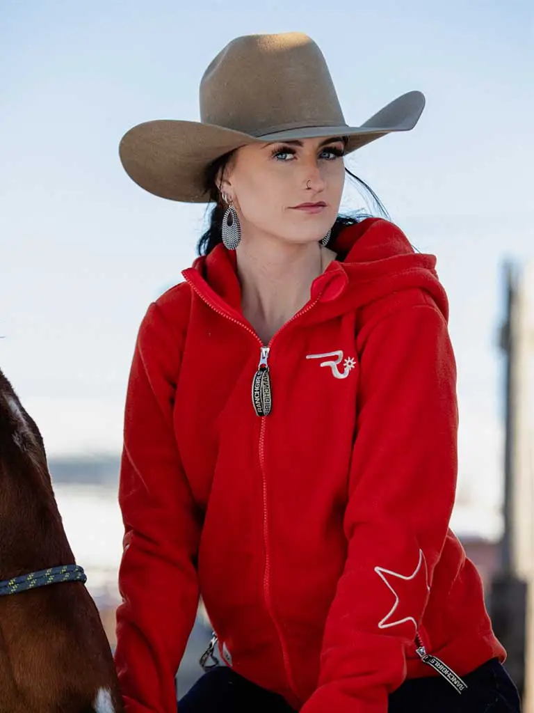Ranch Girls Polar Fleece Jacket ´ABBY´rust orange