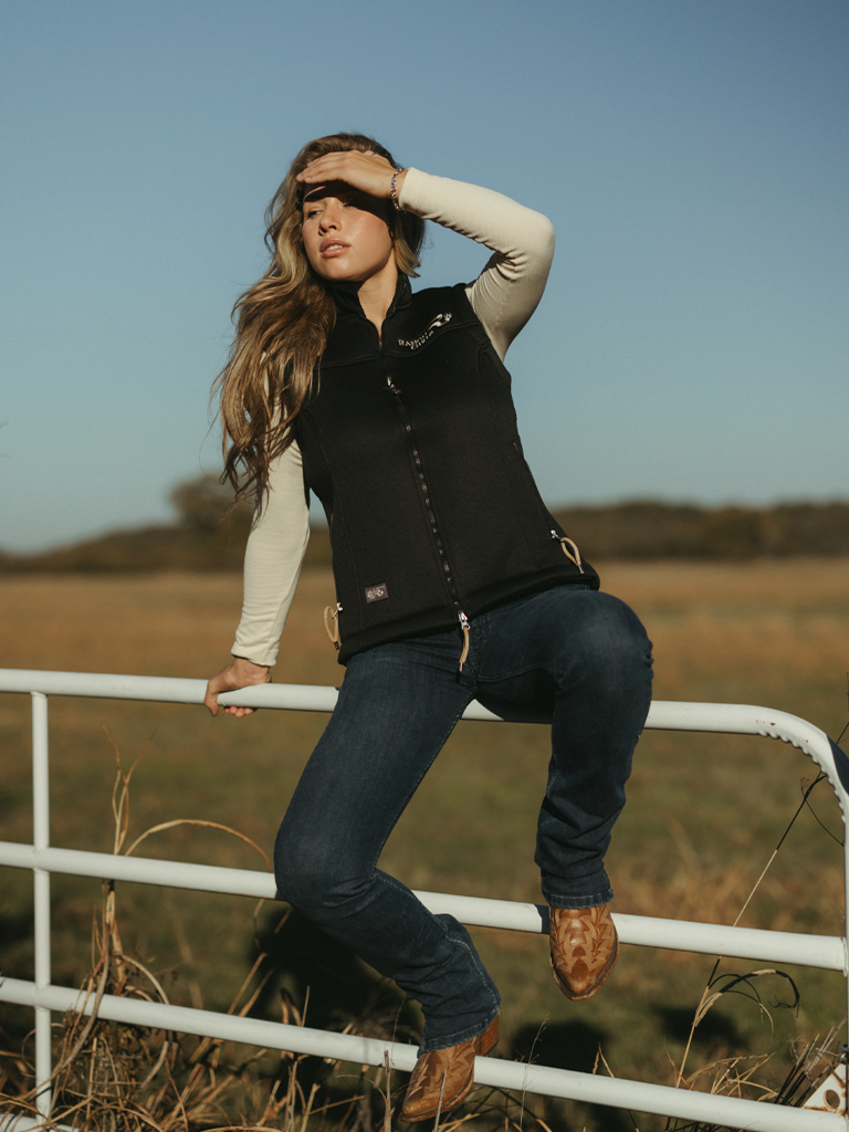 Ranch Girls Thermo Vest `JUDY` black