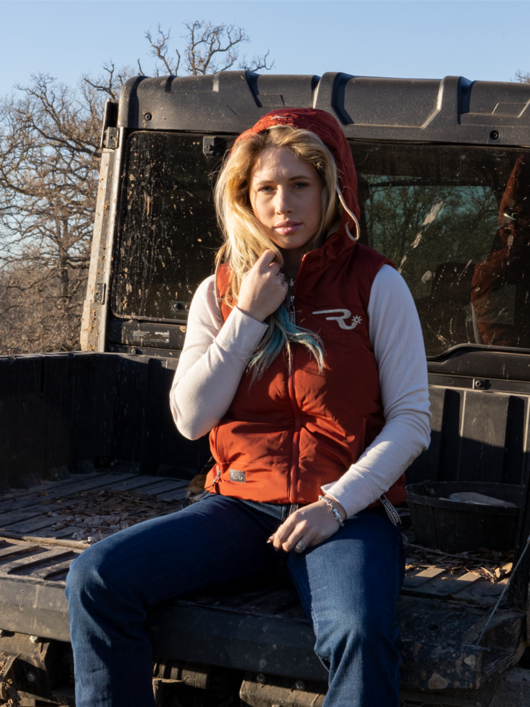 Women Vest Ranch Girls pro.tec.you. ´PAM´ woodred