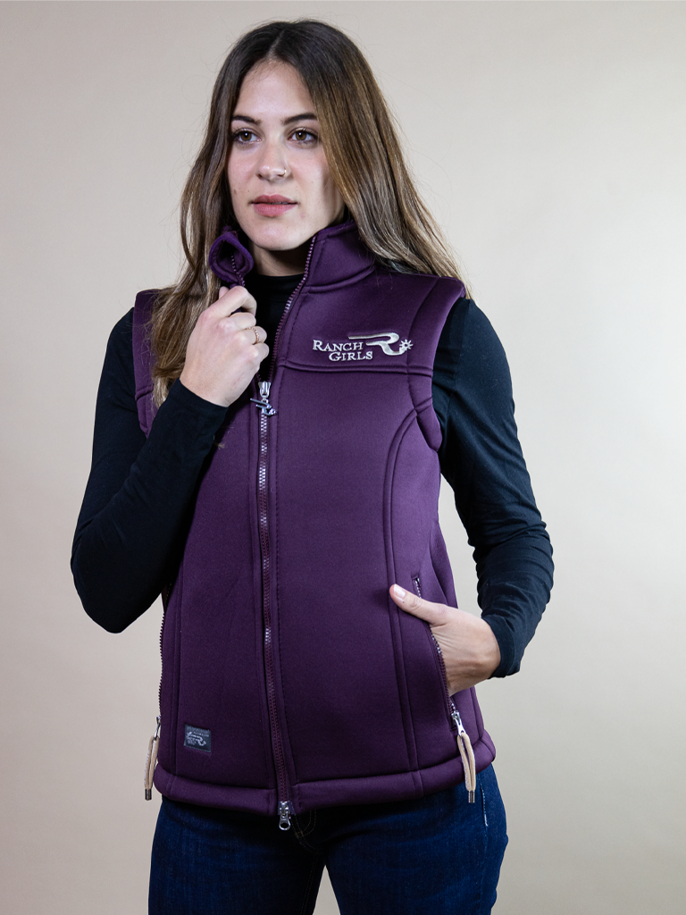 Ranch Girls Thermo Vest `JUDY` deep purple