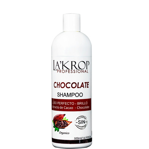 Shampoo de Chocolate 500 ml Sin Sulfatos | Lakrop Professional