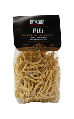 Filei / Italian Semolina Pasta/ 500G | Bombini Fine Product