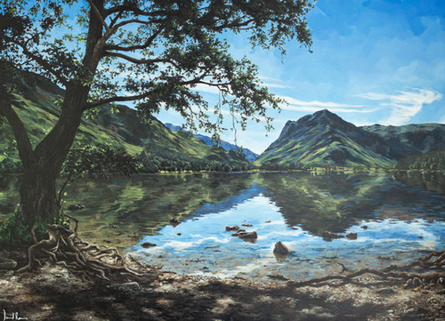 Across Buttermere to Fleetwith Pike | David Raine Art