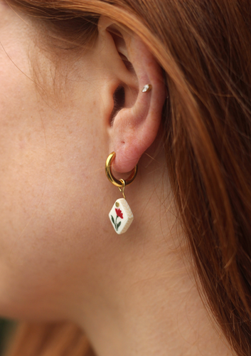 Ruby Red Floral | Bits & Pieces