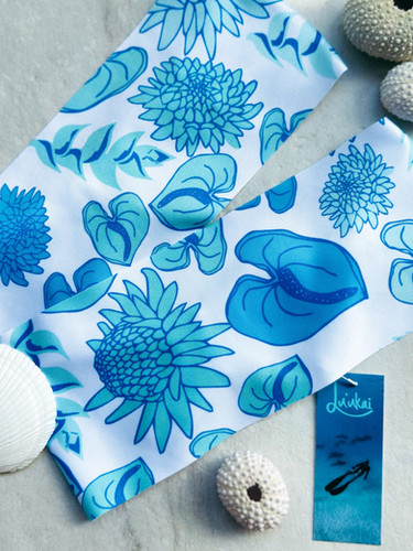 Monstera Blues Dive Headband Scuba Dive Headband | Luukai Designs