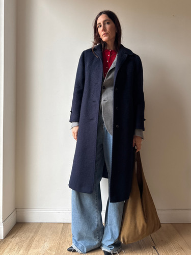 CAPPOTTO NAVY TEXTURE | Revie