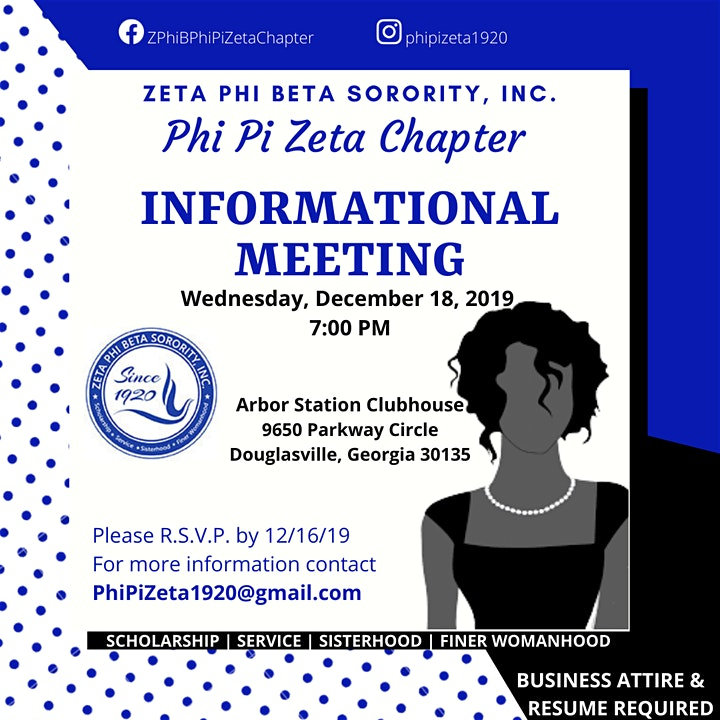 Zeta Phi Beta Sorority, Inc. - Membership Informational