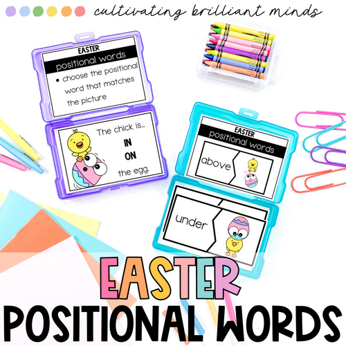 Easter Positional Words | Literacy Center | Kindergarten | First Grade ...