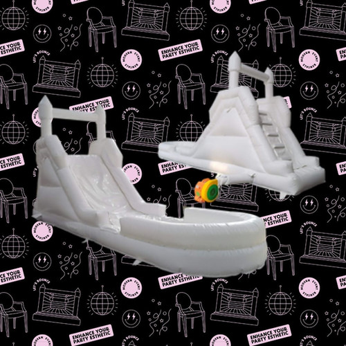 Single Lane White Water Slide | Modern Party Company