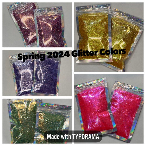 Spring 2024 Sparkle Junkie Glitter Paks 1 oz | Nicole Prose Sparkle