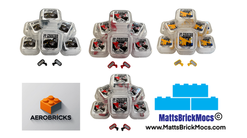 3D Printed Mirrors For LEGO F1 Icon Sets and Mocs | MattsBrickMocs