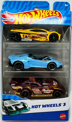 Hot Wheels 3 Pack 1/64th Scale Model Cars V3 | MattsBrickMocs