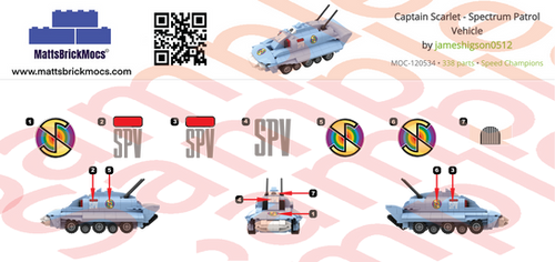 Sticker Sheet for the Spectrum Patrol Vehicle Moc by James Higson ...