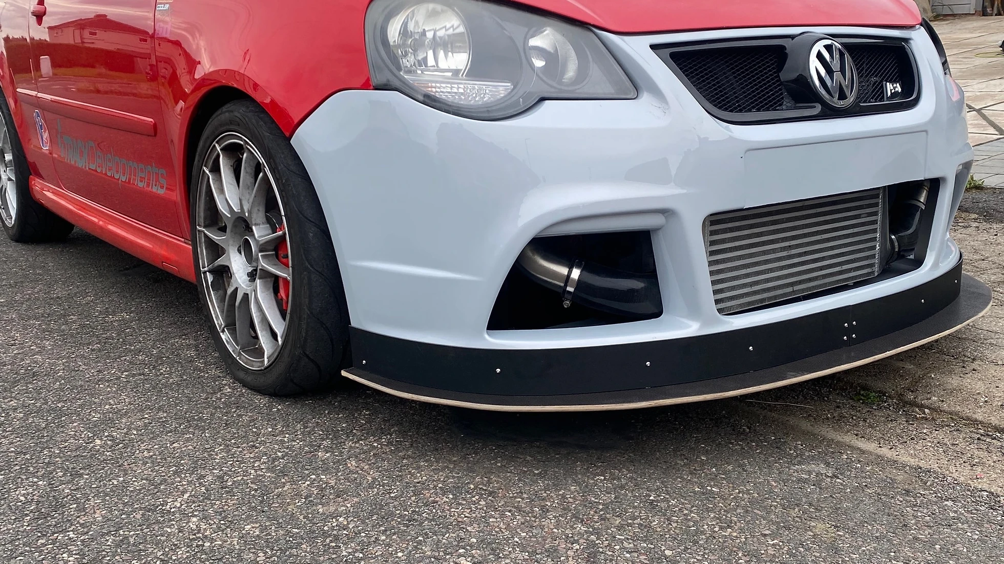 Polo 9N3 Chassis Mounted Splitter | Trackdevelopments