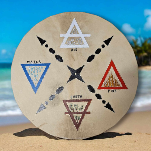 Large Shamanic Element Drum: A Sacred Bridge to the Rhythms of Life ...