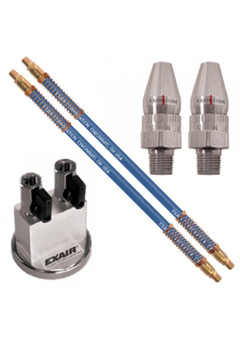 SS Adjustable Air Nozzle with 2 Stay Set Hoses and a Two- Outlet ...