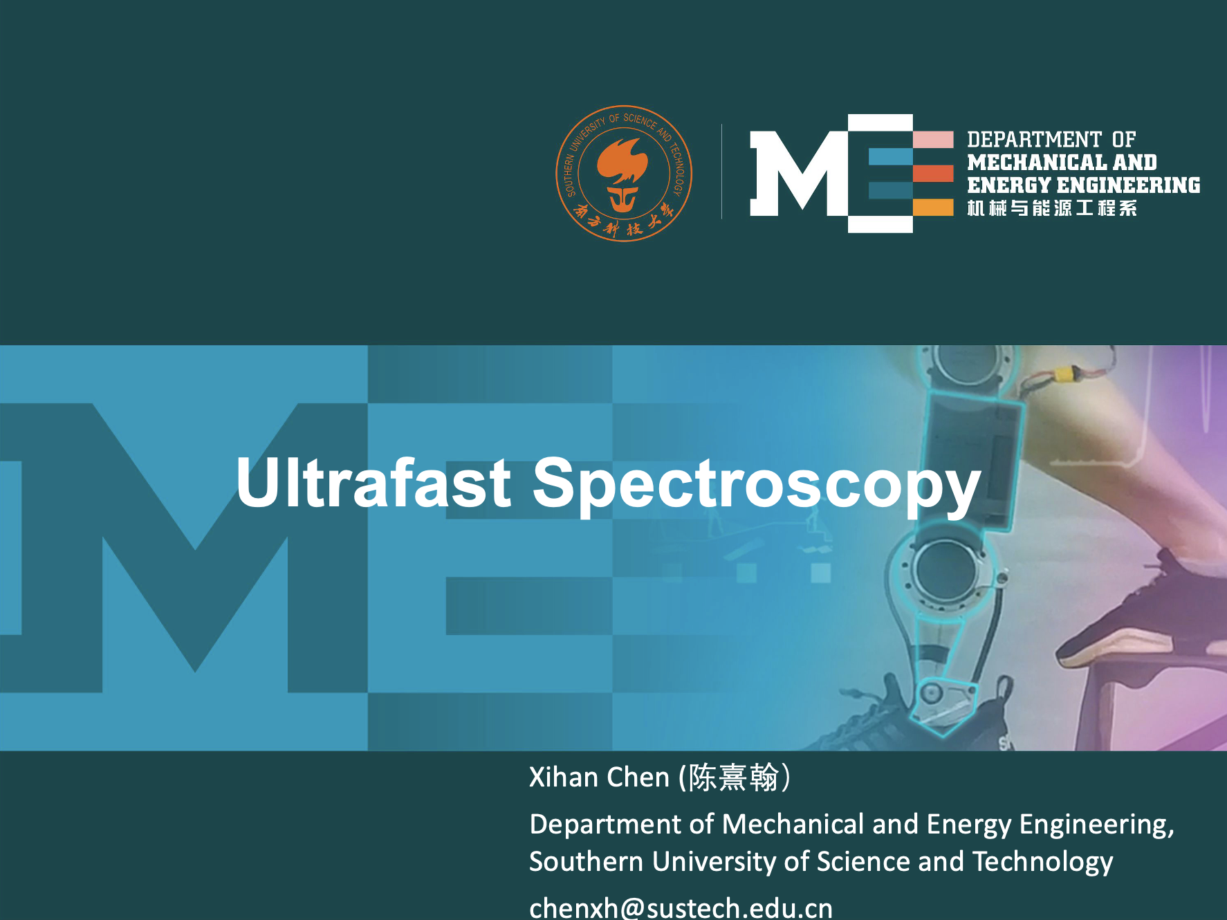Invited lecture: Ultrafast Spectroscopy