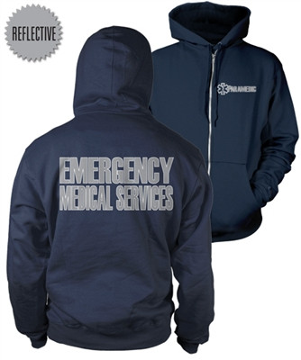 Paramedic Reflective Zip-Up Hooded Sweatshirt | Fisher Sportswear