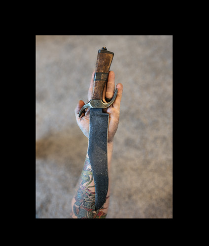 Mosaic Damascus Fighter | IRONHEAD FORGE