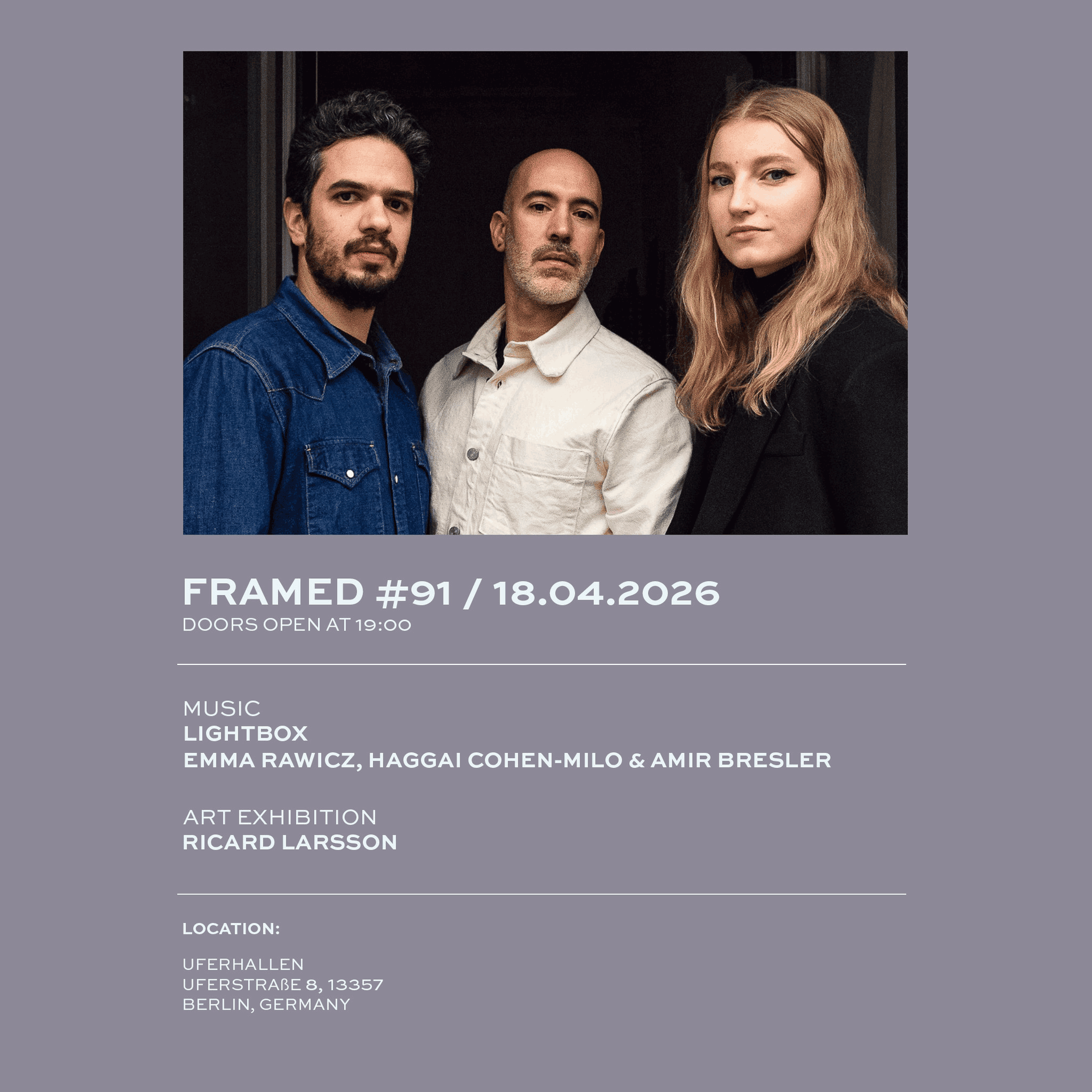 FRAMED #91 Shaping sounds / LIGHTBOX Emma Rawicz, Haggai Cohen Milo ...