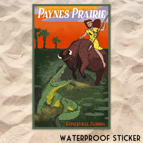 Paynes Prairie Stickers | Old Florida Vibes