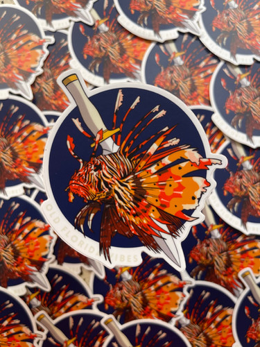 Lionfish Sticker | Old Florida Vibes