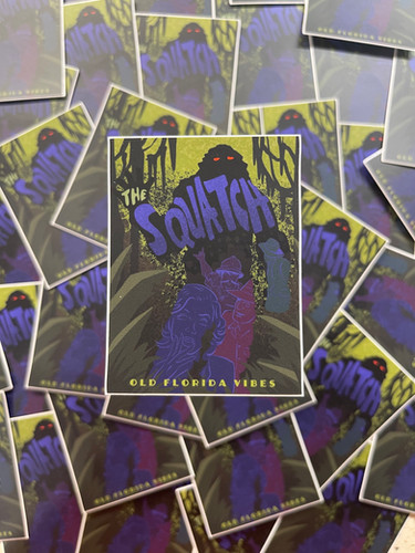 Squatch Sticker | Old Florida Vibes