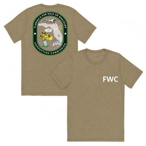 Tri-Blend Brown FWC Shirt | Old Florida Vibes