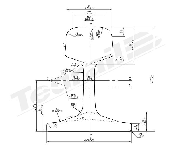 Rail 54E3 | Tedrail Track -Tedrail.com- Jiangsu Tedrail Industrial Co ...