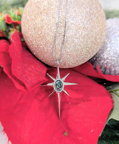 Sterling silver North Star Michigan Greenstone | Gold Mine Jewelry