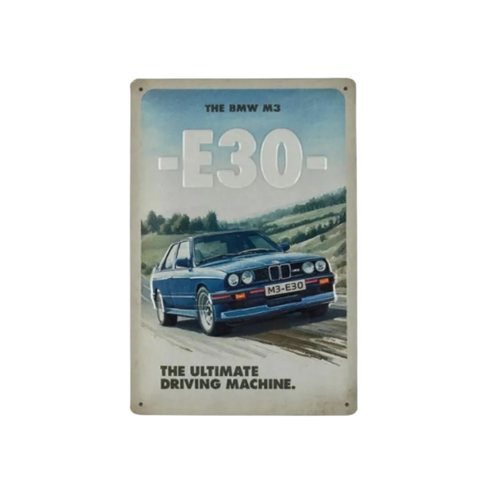 BMW M3 E30 Metal sign | Modline