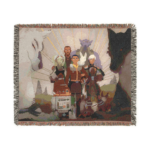 Woven Blanket - Rebels Mural Star Wars Rebels Design | Rebel Scum Apparel