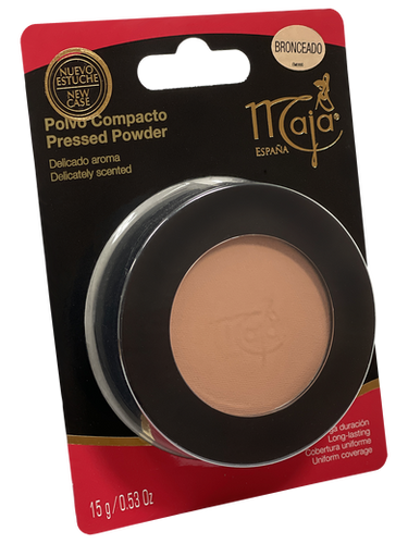 114-01 Maja® Pressed Powder Bronceado - 0.53oz | caribenatural