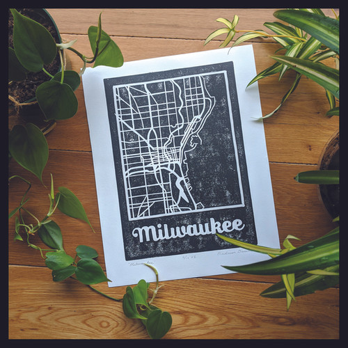 Milwaukee Map Poster | MadisonDawneStudios