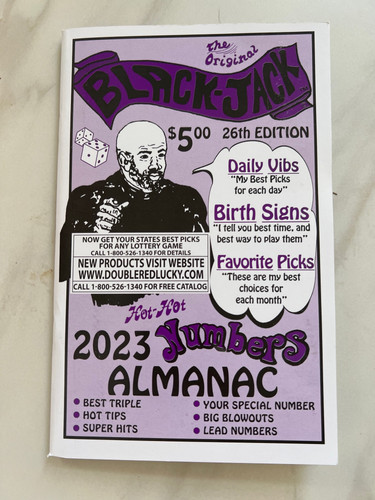 Black Jack Numbers Almanac 2021 or 2023 | CRYSTAL + CRAFT