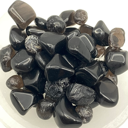 Obsidianite - Tumbled Stone | CRYSTAL + CRAFT