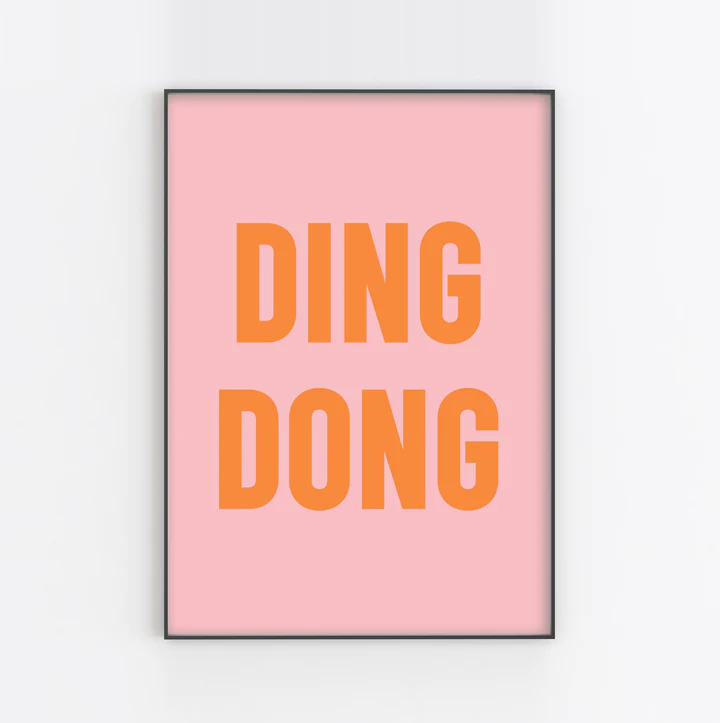 DING DONG graphic print | Magpie and the Mob