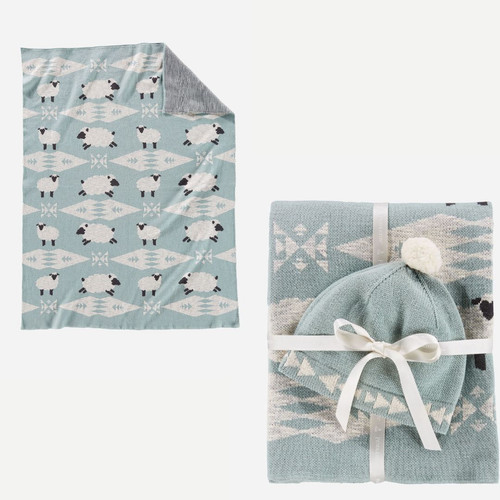 Pendleton Knit Baby Blanket with Beanie | Gathered: A Native M