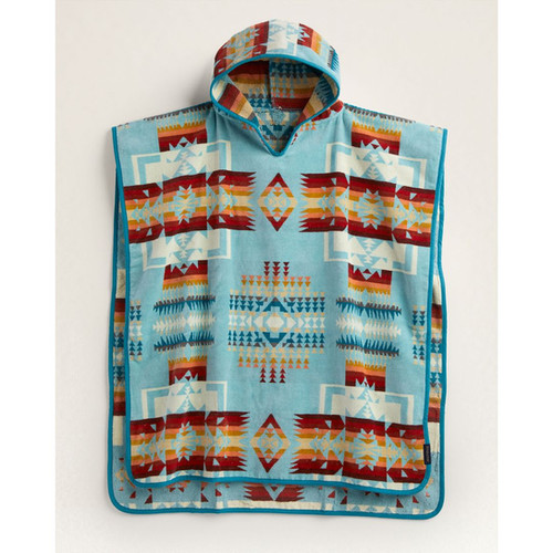 Chief Joseph | Pendleton Tween Hooded Towel | Aqua | Gathered: A Native M