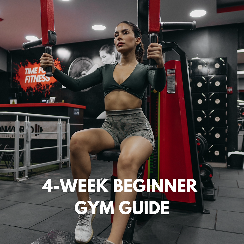 4 - Week Beginner Gym Guide | Bee Happy