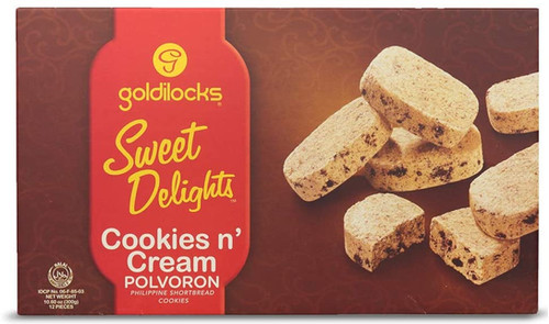 Goldilocks Sweet Delight Polvoron-Cookies&Cream 25x12'sx25g | Shiny ...
