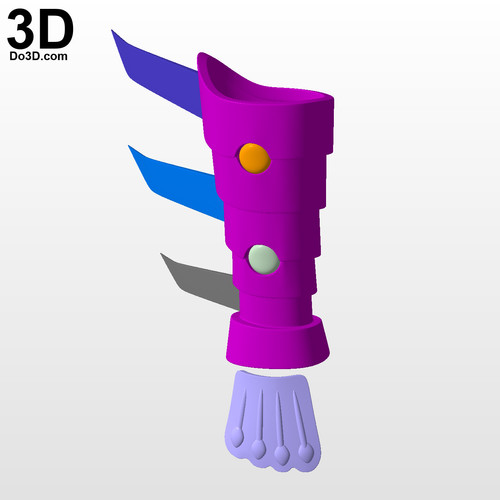 Ronin Red Hood Gauntlet Forearm and Hand Plate | 3D Model Project #6464 ...