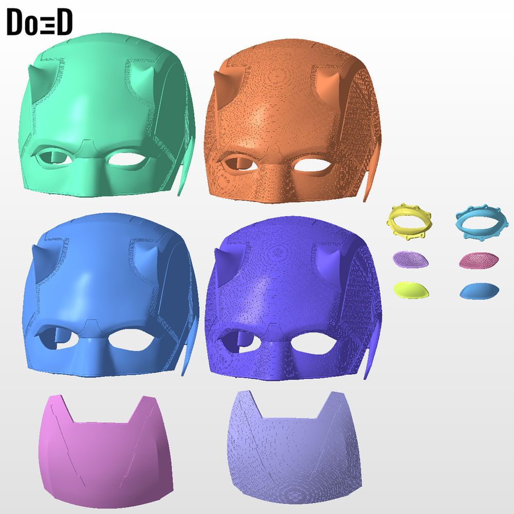 Daredevil Born Again Helmet Updated | Do3D