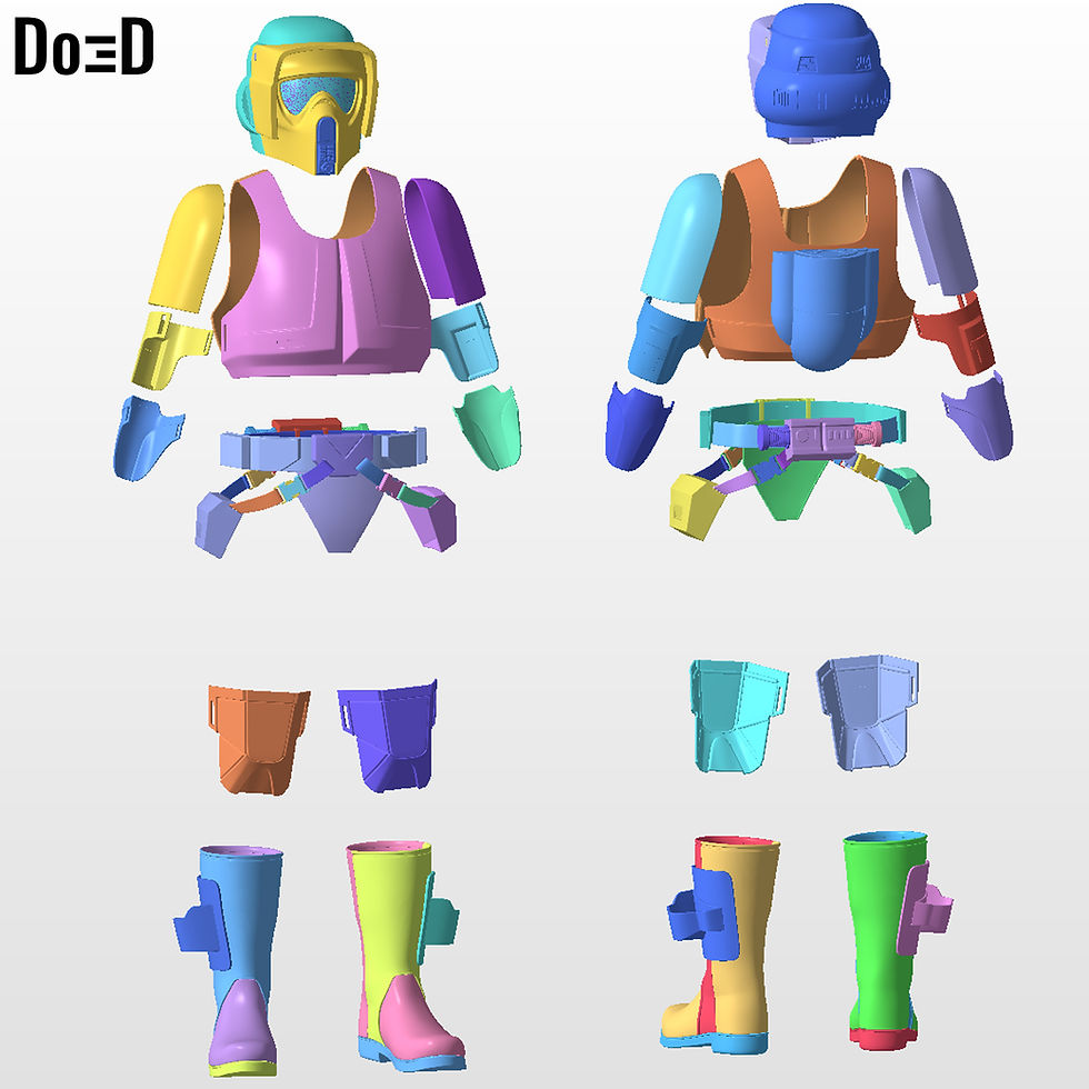 Scout Trooper Biker Scouts Full Body Armor Suit | 3D Model Project ...